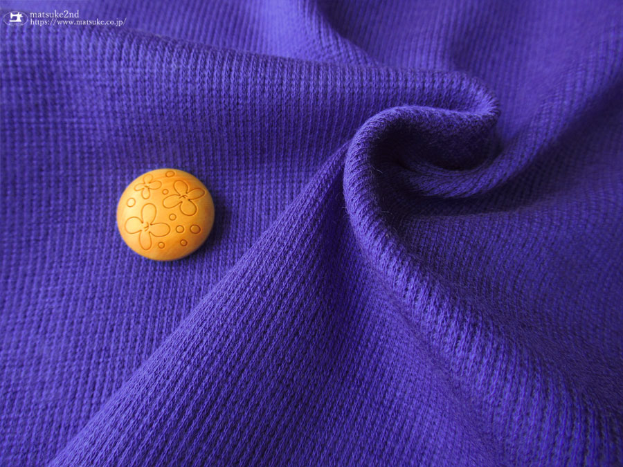 【デッドストック反】 約40cm輪 アクリル混テレコニット パンジー