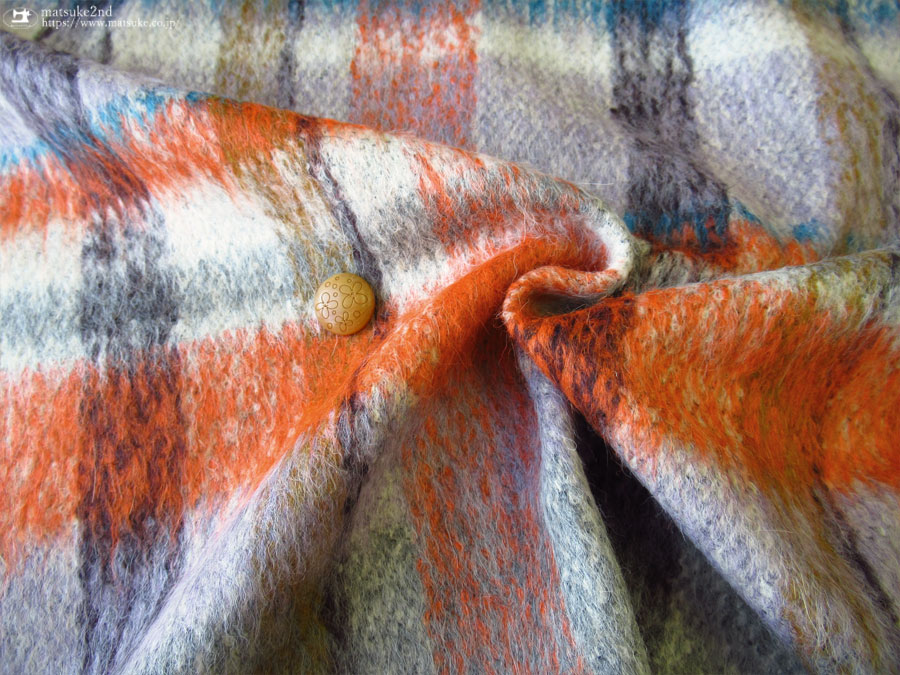 【アパレル使用反】”BALLI ”ISOLAシャギーチェック【イタリア製】